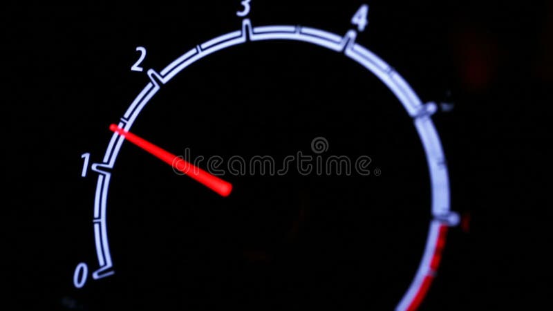 Car Tachometer Rev Counter Engine Revving Stock Video - Video of ...