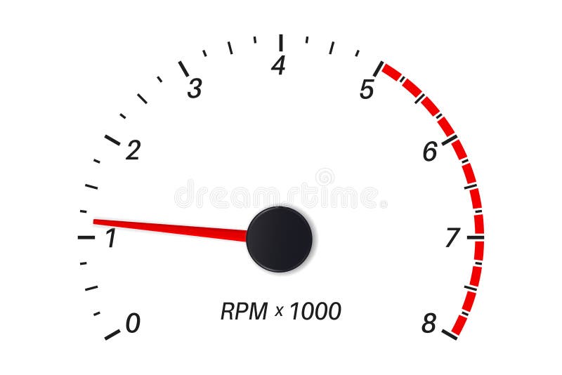 Tachometer (revolution-counter , RPM Gauge). Vector Stock Vector ...