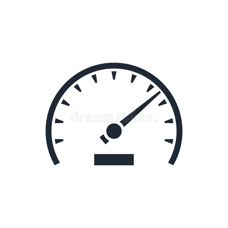 Tachometer Sign Odometer Symbol Stock Vector - Illustration of ...