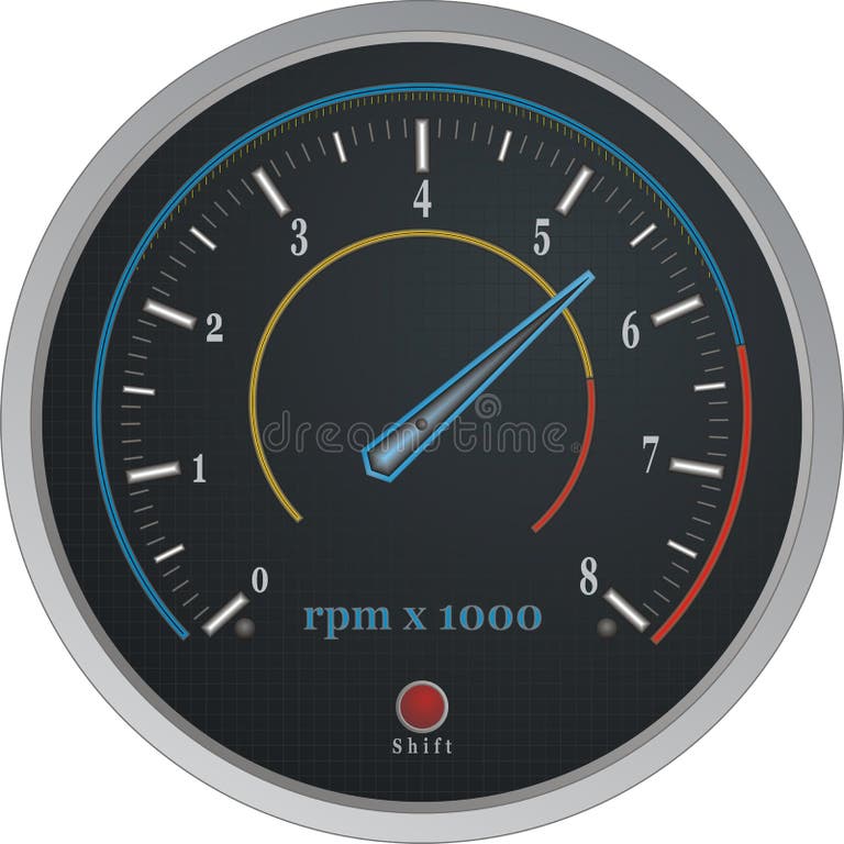 Tachometer Vector stock vector. Illustration of fast, vector - 6558021