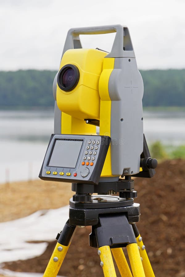 The Tachymeter is Used in the Field To Determine the Coordinates Stock ...