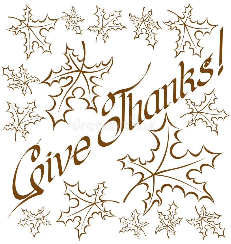 Tack som ger text vektor illustrationer. Illustration av glatt - 46343106