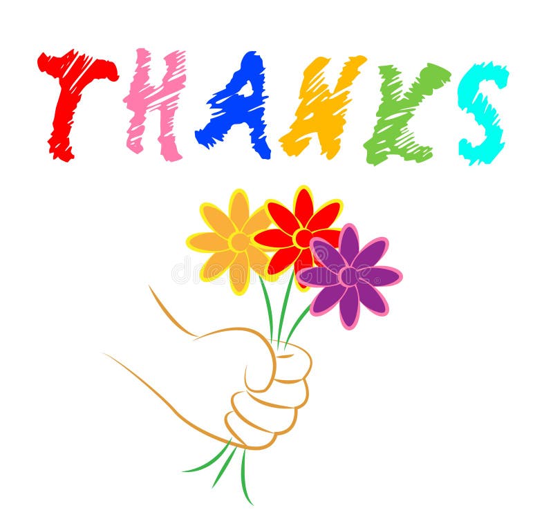 Tackblommashower Som Blommar Dig Och Blomsterhandlaren Stock ...