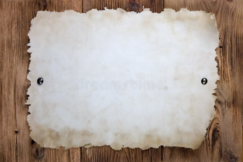 Paper pinned with a knife stock image. Image of pinned - 5339157