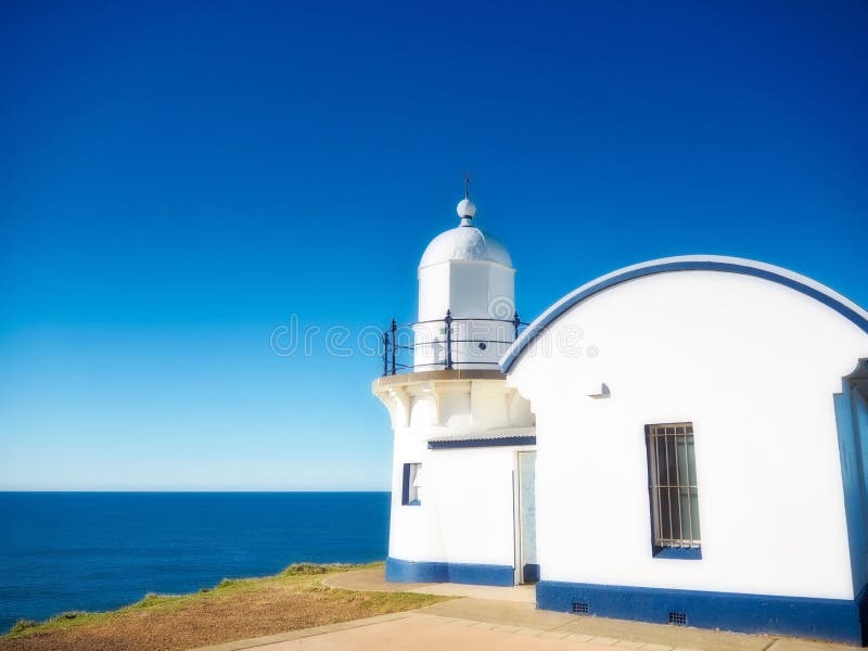 Tacking Point Lighthouse stock image. Image of landscape - 96906253