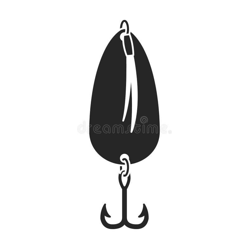 Tackle Bait Vector Icon.Black Vector Icon Isolated on White Background ...