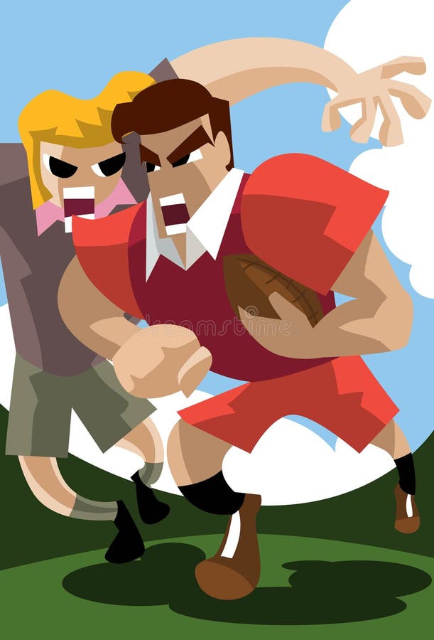 Tackle stock illustration. Illustration of defense, aggressive - 368381