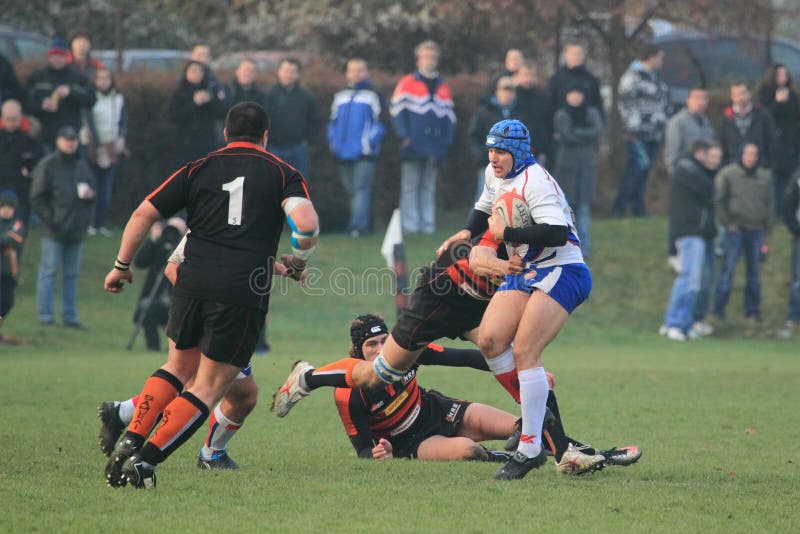 Tackling Jan Rohlik - International Rugby Editorial Photography - Image ...