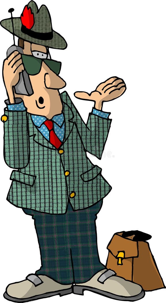 Tacky Salesman stock illustration. Illustration of talk - 127863