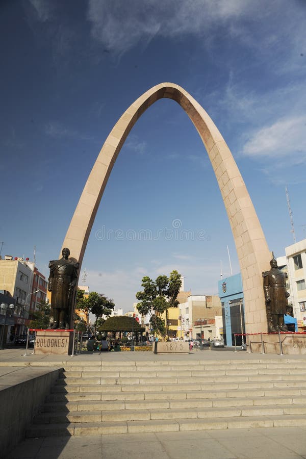 Tacna Peru Main Square with Historical Arc Editorial Photo - Image of ...