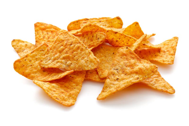 Taco-Chips Lokalisiert Auf Wei? Stockfoto - Bild von lokalisiert, taco ...