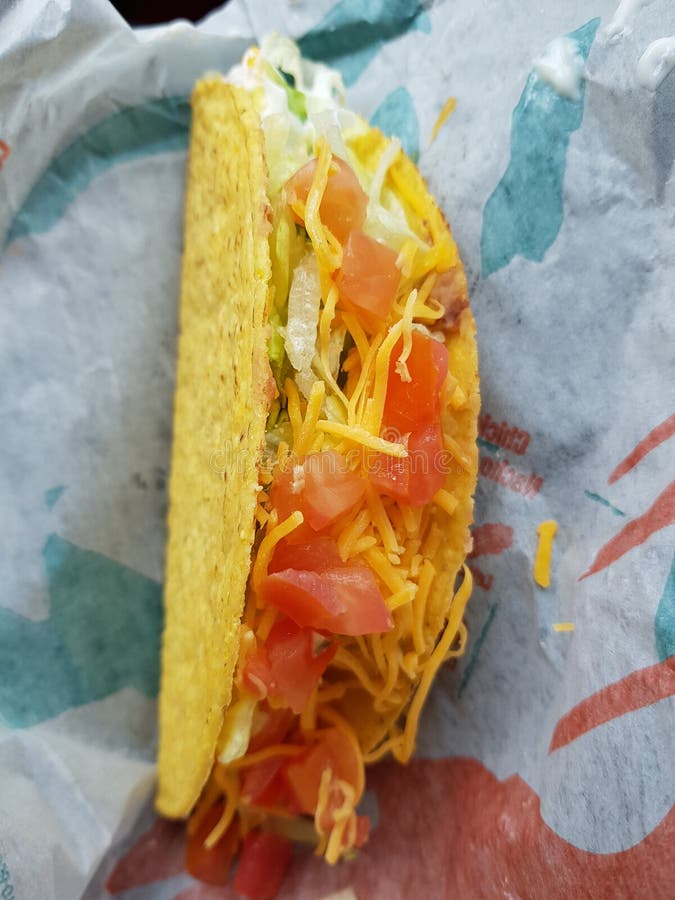Taco duro do shell supremo foto de stock. Imagem de duro - 125443576