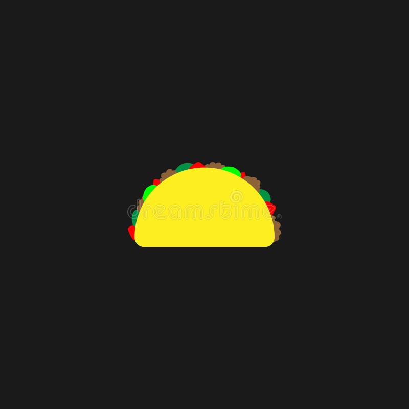 Taco Icon, Fast Food Concept, Flat Style. - Vector Stock Vector ...