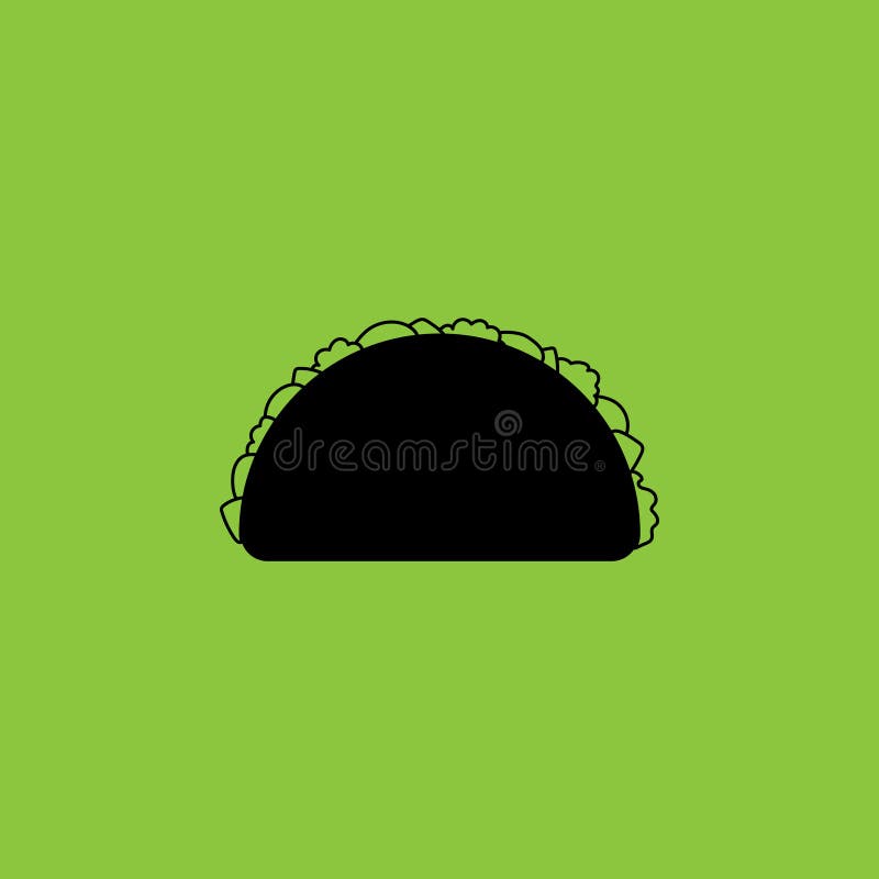 Taco Icon, Fast Food Concept, Flat Style. - Vector Stock Vector ... Taco Icon, Fast Food Concept, Flat Style. - Vector Stock Vector ...