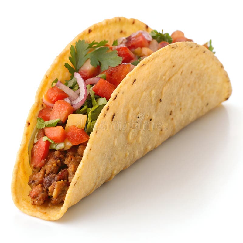 "Taco Isolated on a Transparent Background Stock Illustration ...