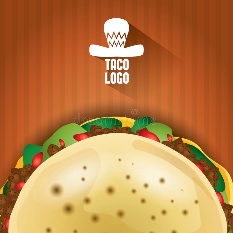 Taco Logo. Vector Illustration Decorative Design Stock Vector ...