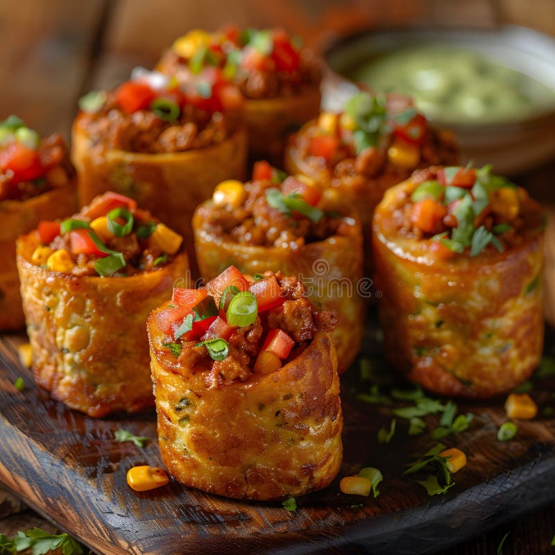 Taco Ranch Bites stock illustration. Illustration of cheese - 327724861