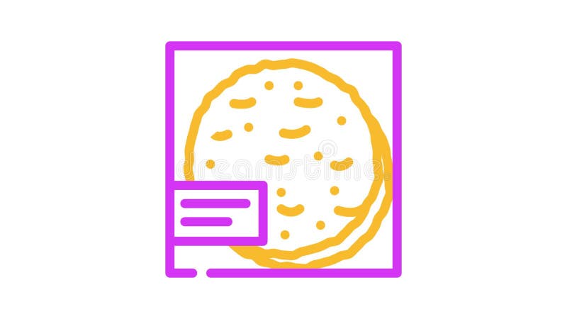 Taco Shells Line Icon Animation Stock Video - Video of shells, sunset ...