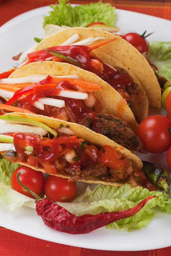 Taco shells stock photo. Image of taco, cuisine, poultry - 38790422