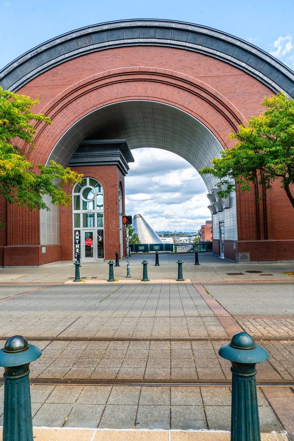 Tacoma Building Archway editorial stock image. Image of travel - 333238699