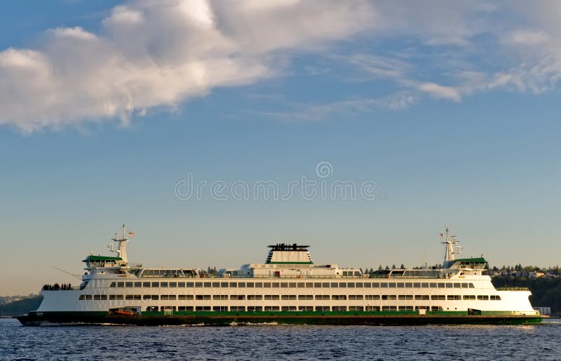The Tacoma Ferry on the Bay Stock Photo - Image of ship, clouds: 5957592