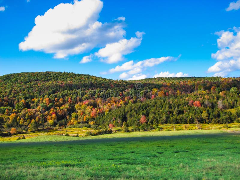 The Taconic Mountains New York in Fall Stock Image - Image of ...