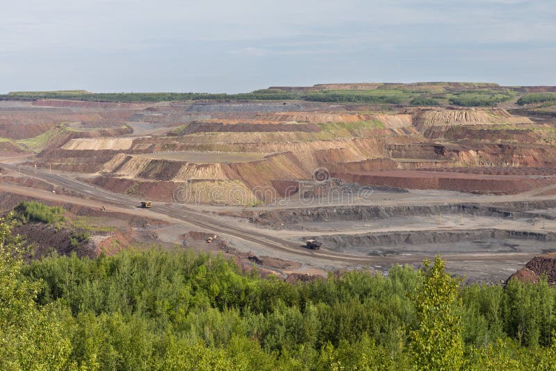 Taconite Open Pit Mine - A Scenic View Stock Image - Image of travel ...