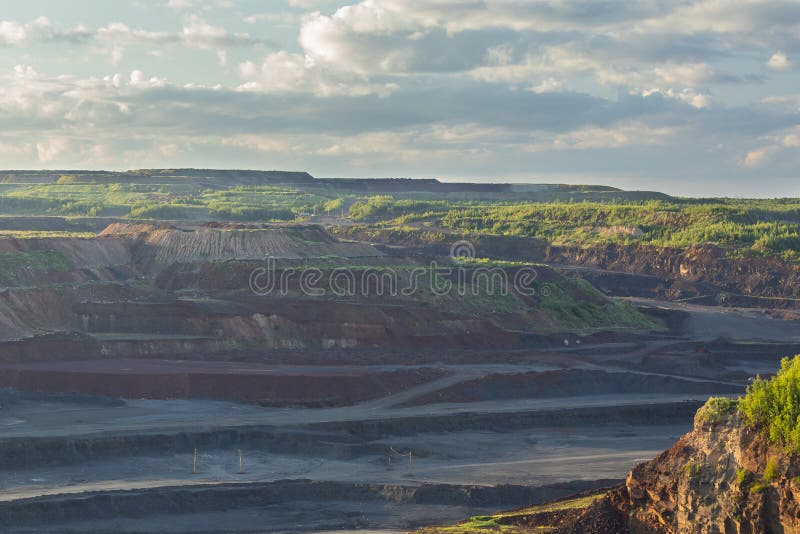 Taconite Open Pit Mine - a Scenic View Stock Image - Image of travel ...