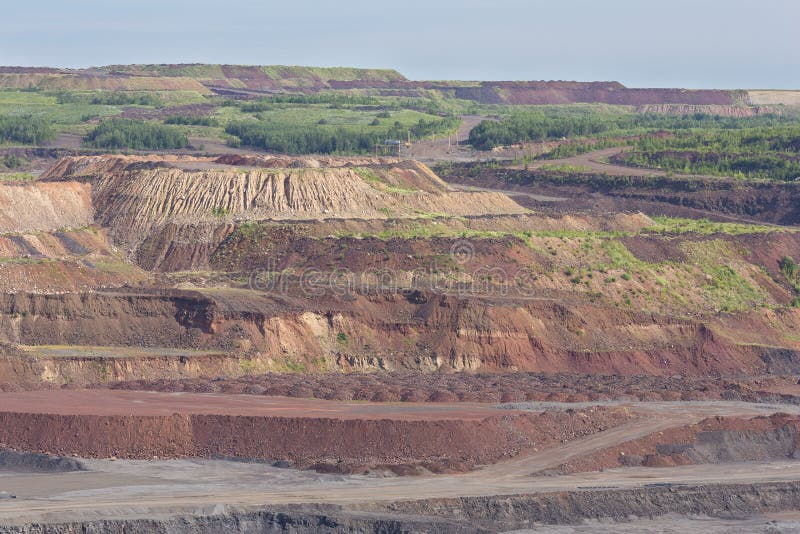 Taconite Open Pit Mine - a Scenic View Stock Photo - Image of ...