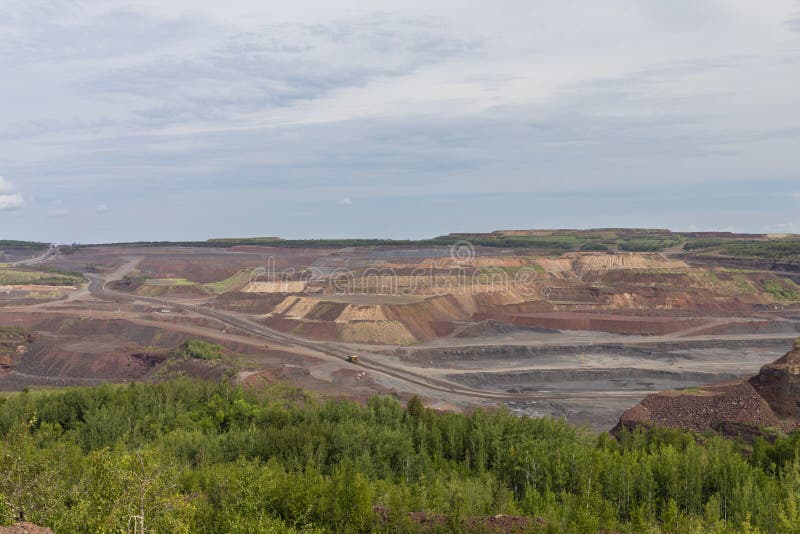 Taconite Open Pit Mine - a Scenic View Stock Image - Image of ...
