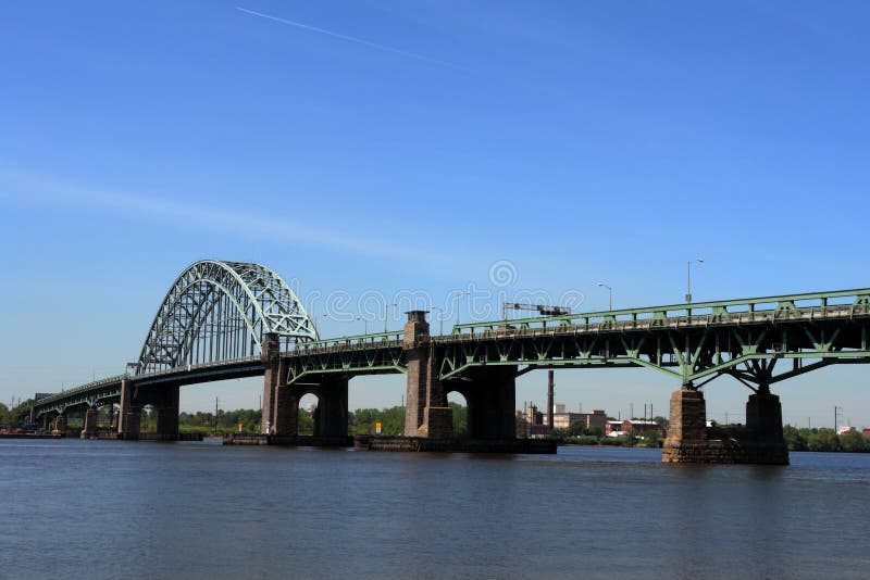 Tacony Palmyra Bridge New Jersey To Pennsylvania Stock Photo - Image of ...