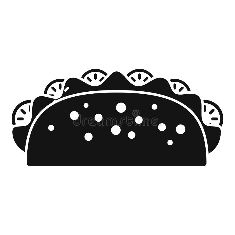 Tacos Icon Simple Vector. Mexican Food Stock Illustration ...