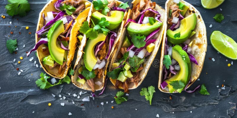 Tacos on Table stock image. Image of table, food, party - 375469103