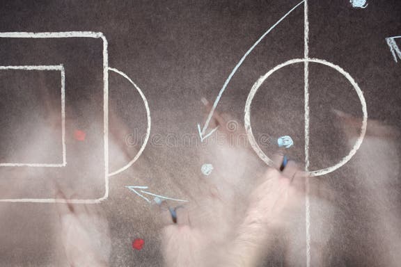 Tactic board stock photo. Image of draw, hand, center - 16682412