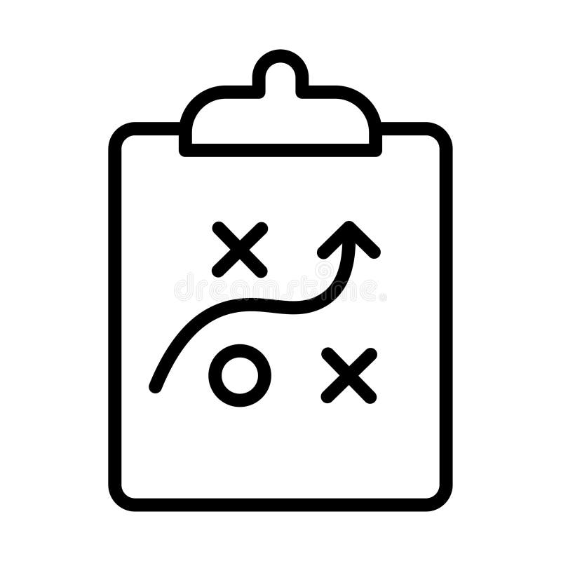 Tactic board icon stock illustration. Illustration of learning - 339054609
