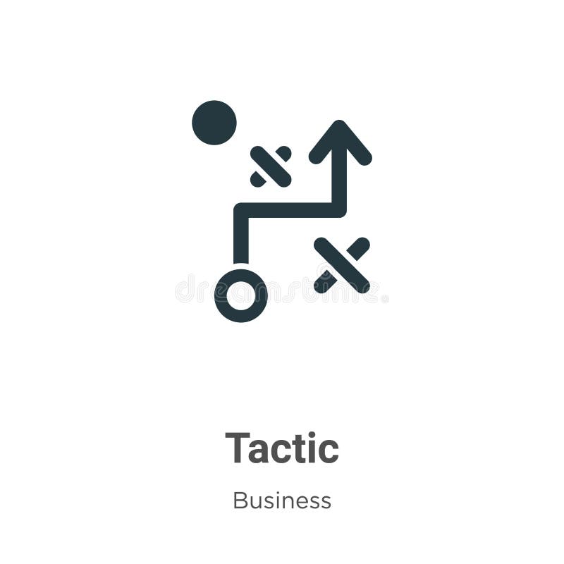 Soccer Tactics Diagram Vector Icon on White Background. Flat Vector ...