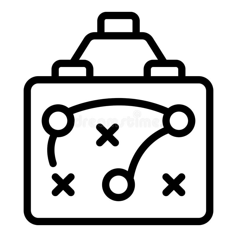 Tactical Board Icon Outline Vector. Camp Sport Stock Vector ...