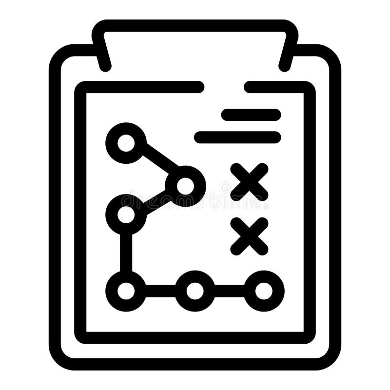 Tactical Board Icon Outline Vector. Sport Game Stock Vector ...