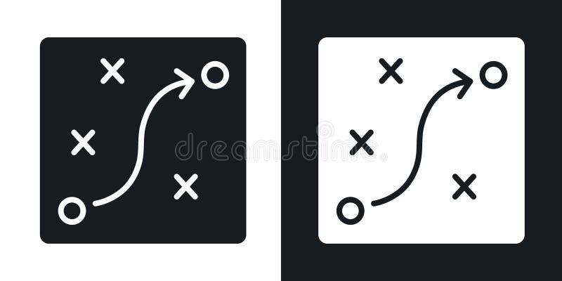 Tactical Icon Vector Set on White Background Stock Illustration ...