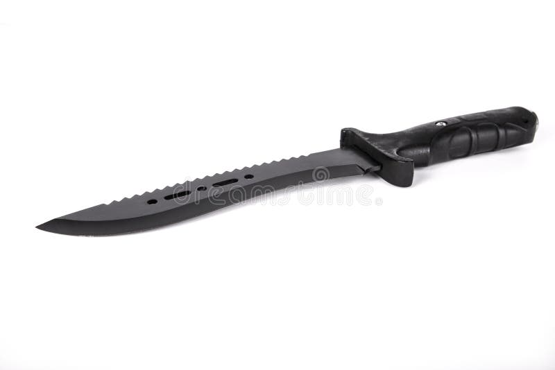 Tactical Knife, Isolated on White Stock Image - Image of tool, security ...