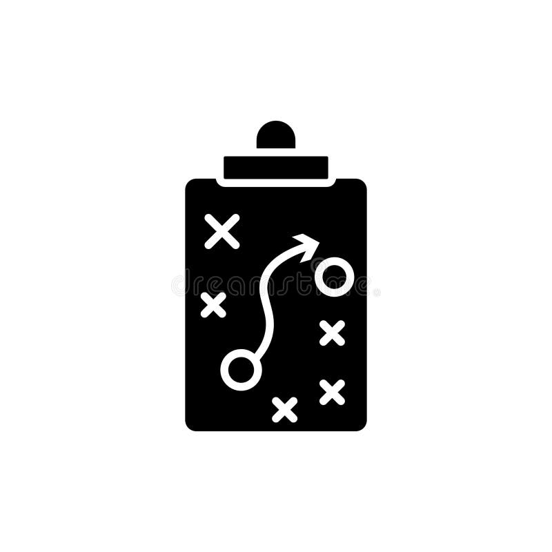 Tactical Line Icon Isolated on White Background Stock Illustration ...