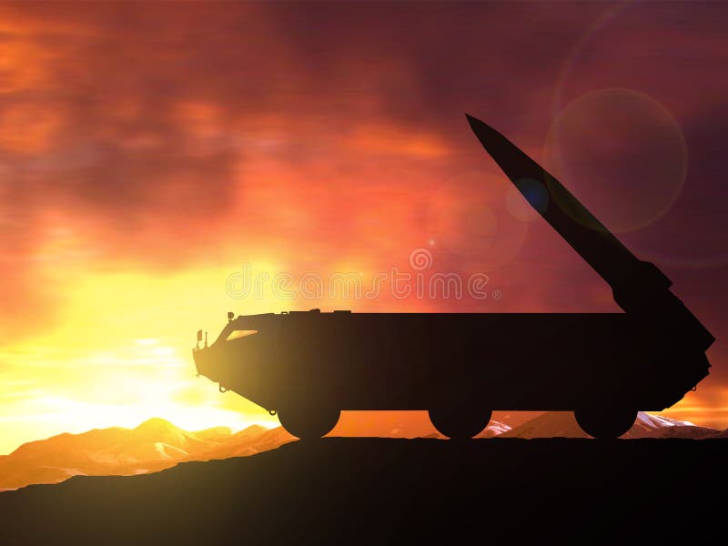Tactical Missile System is Ready To Attack. Stock Illustration ...