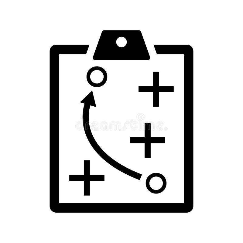 Tactical Plan icon stock illustration. Illustration of document - 327468412