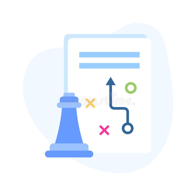 Tactical Planning, Strategy Flat Vector Design in Modern Style Stock ...