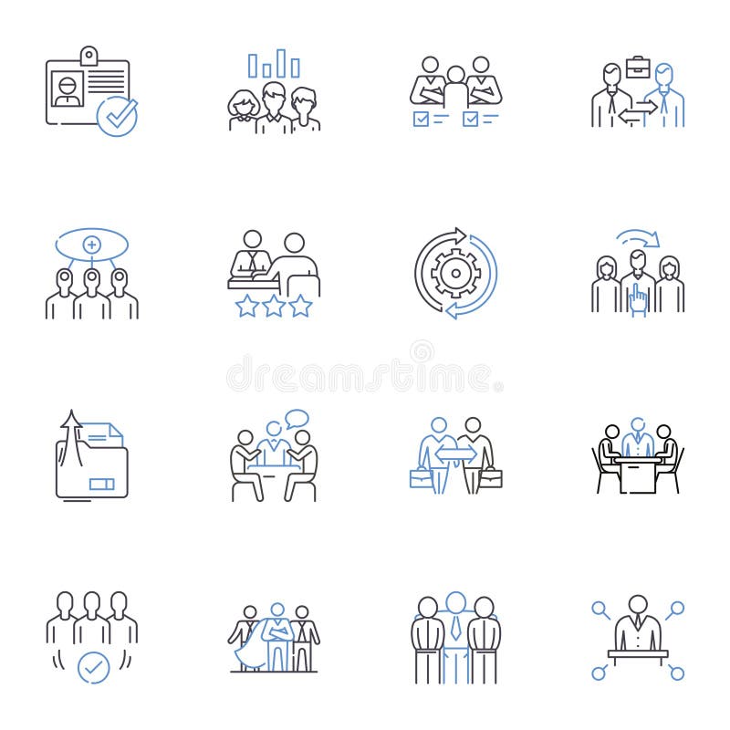 Tactical Session Line Icons Collection. Strategy, Maneuvers, Training ...