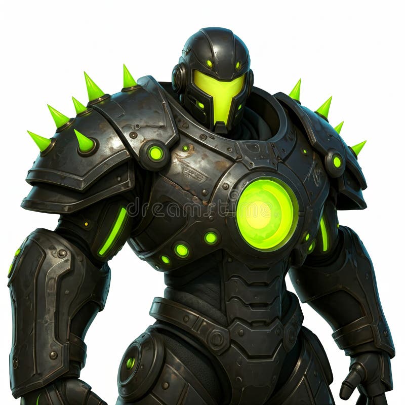 Tactical Space Battle Exosuit Stock Illustration - Illustration of ...