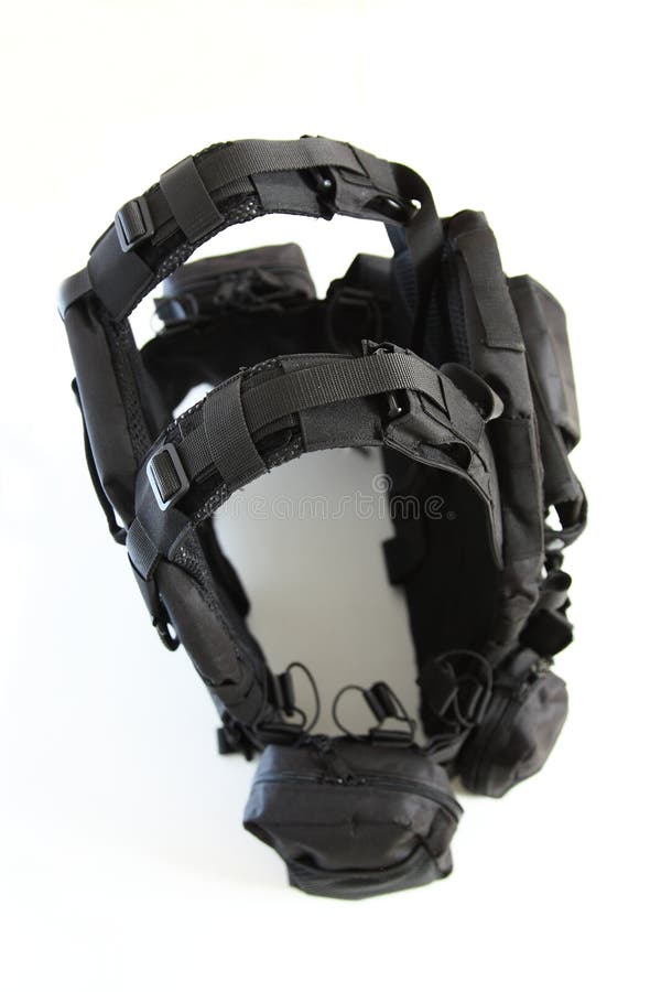 Tactical Vest for Army with Bulletproof and Ammo Stock Image - Image of ...