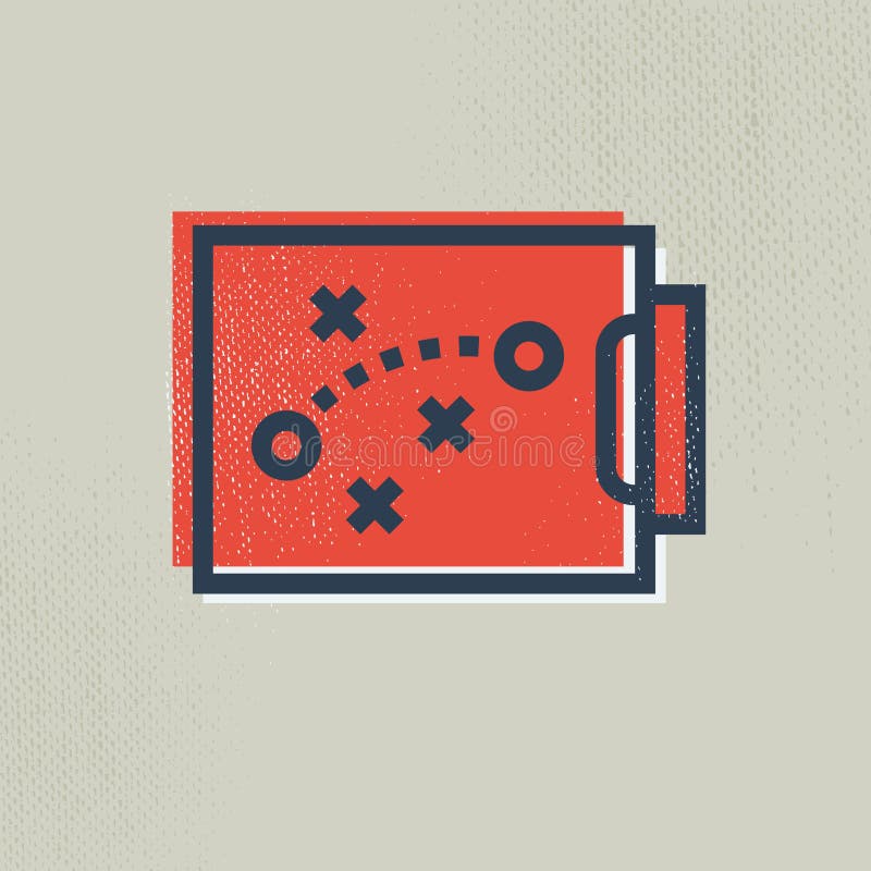 Tactics on Clipboard. Vector Illustration Decorative Design Stock ...