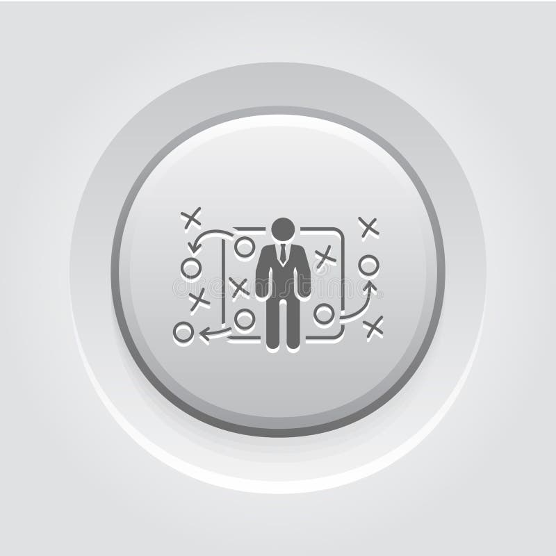 Tactics Icon. Grey Button Design Stock Illustration - Illustration of ...