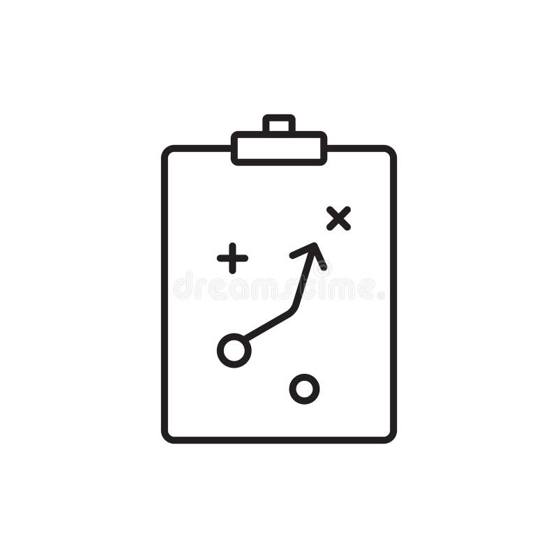 Tactics icon vector stock vector. Illustration of football - 348420344